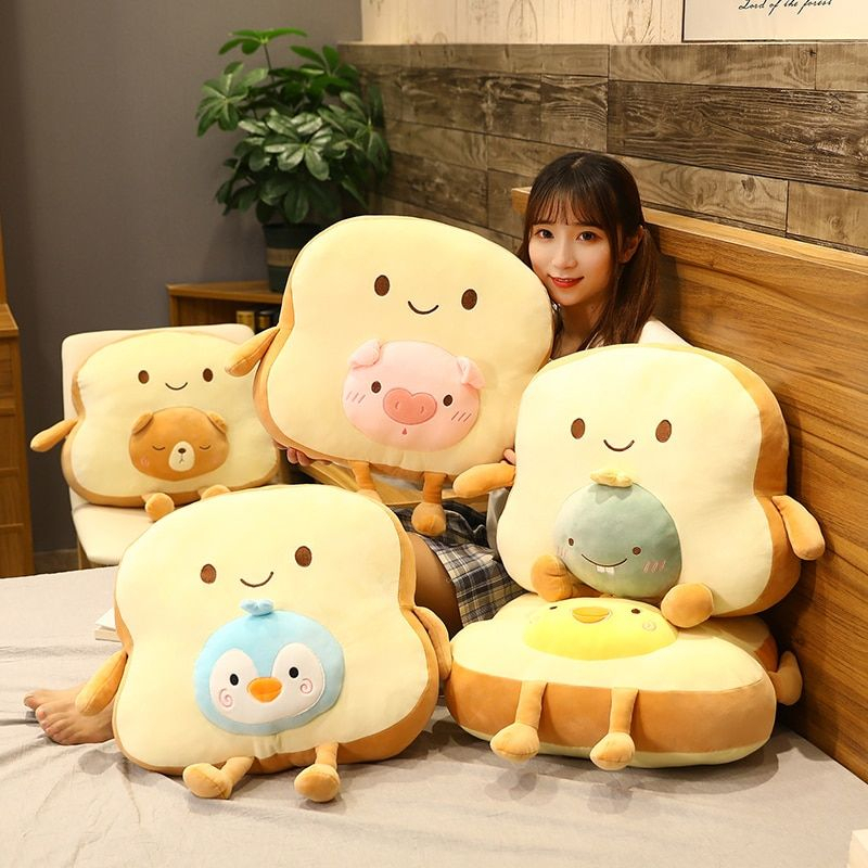Jual Boneka Bantal Roti Panggang/Sandwich plushieanime toas sop ...