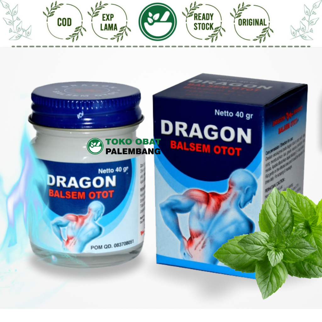 Jual DRAGON BALSEM OTOT 40 GRAM BALM NYERI TOT BALSAM ENCOK PEGAL LINU ...