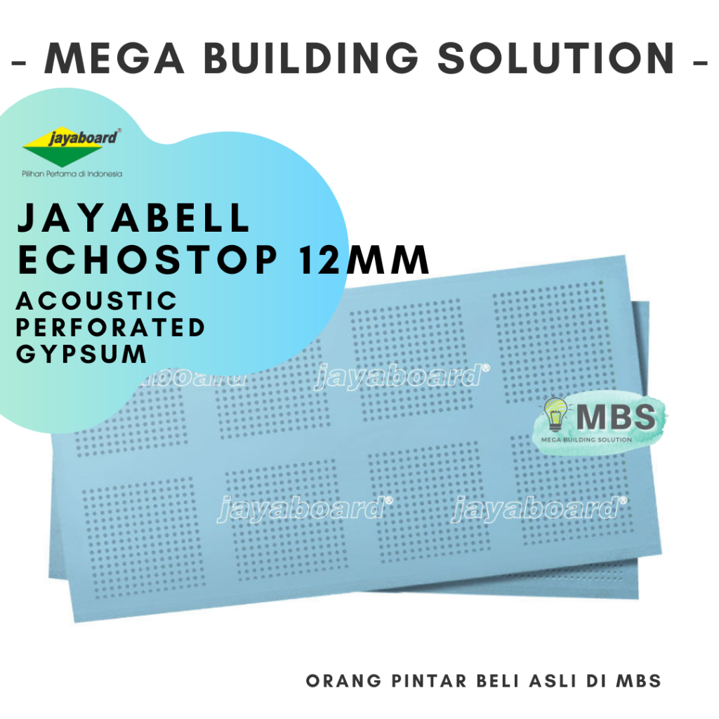 Jual Papan Gipsum AKUSTIK PRIMA JAYABELL Echostop 12 mm - Gypsum ...