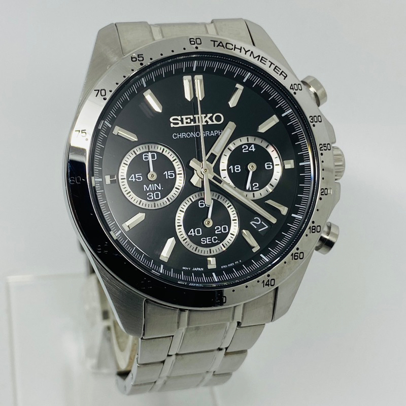 Jual Seiko Chronograph SBTR 8T63-00D0 Black Dial | Shopee Indonesia