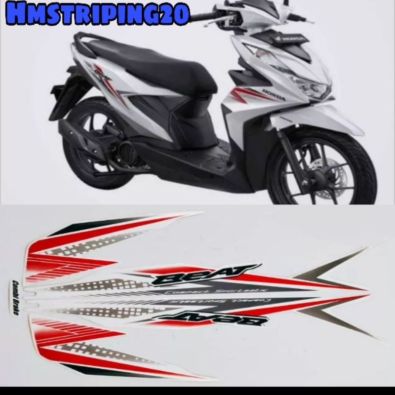 Jual STRIPING STIKER LIS BODY HONDA BEAT CBS 2020 PUTIH ORIGINAL ...