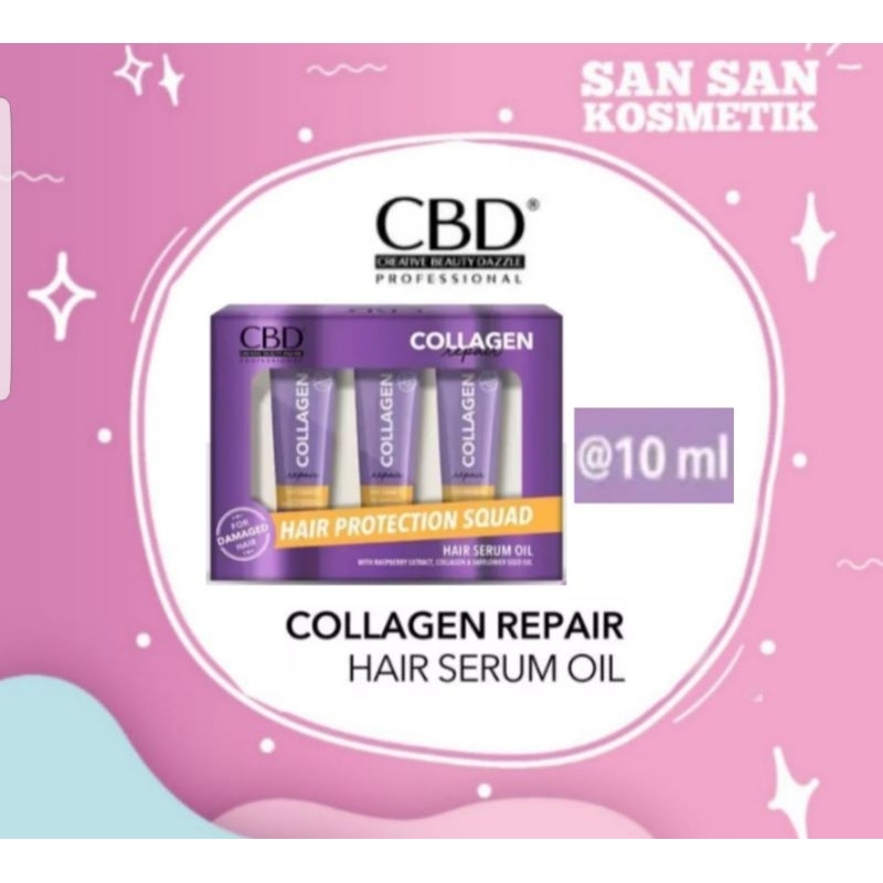 Jual CBD Hair Serum Collagen 3x10ML | Shopee Indonesia