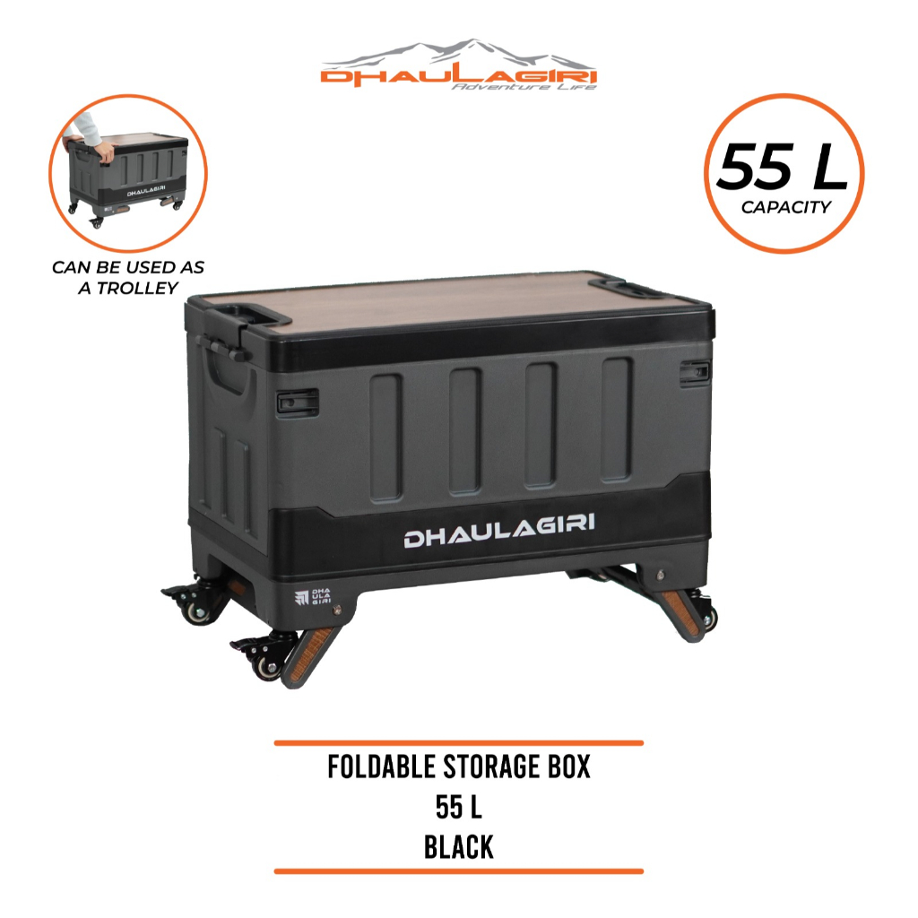 Jual Foldable storage box 55 liter + roda - container box dhaulagiri ...