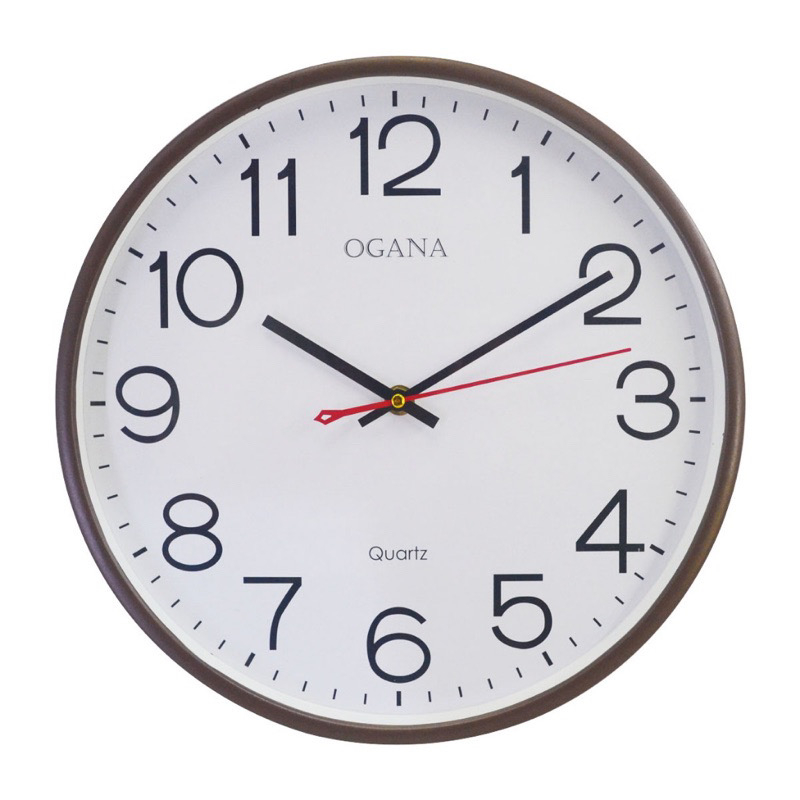 Jual Jam Dinding Ogana 30cm 30 Cm Standard Quartz Wall Clock Putih ...
