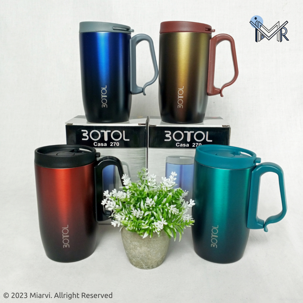Jual Gelas Mug Kopi Tahan Panas 270ML Stainless Steel BOTOL/DUBBLIN ...