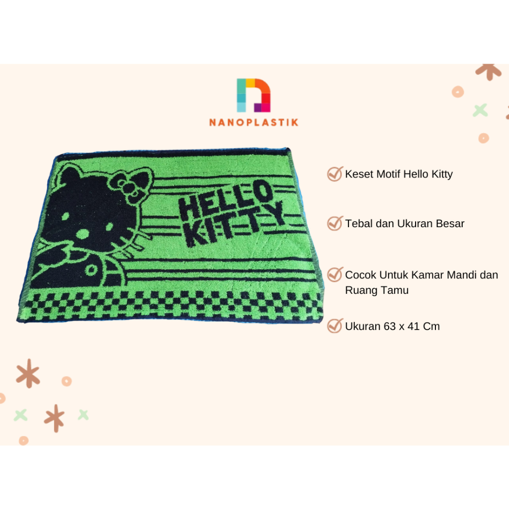 Jual KESET HANDUK BESAR MOTIF TATAKAN LAP ALAS KAKI KAMAR TIDUR KAMAR ...