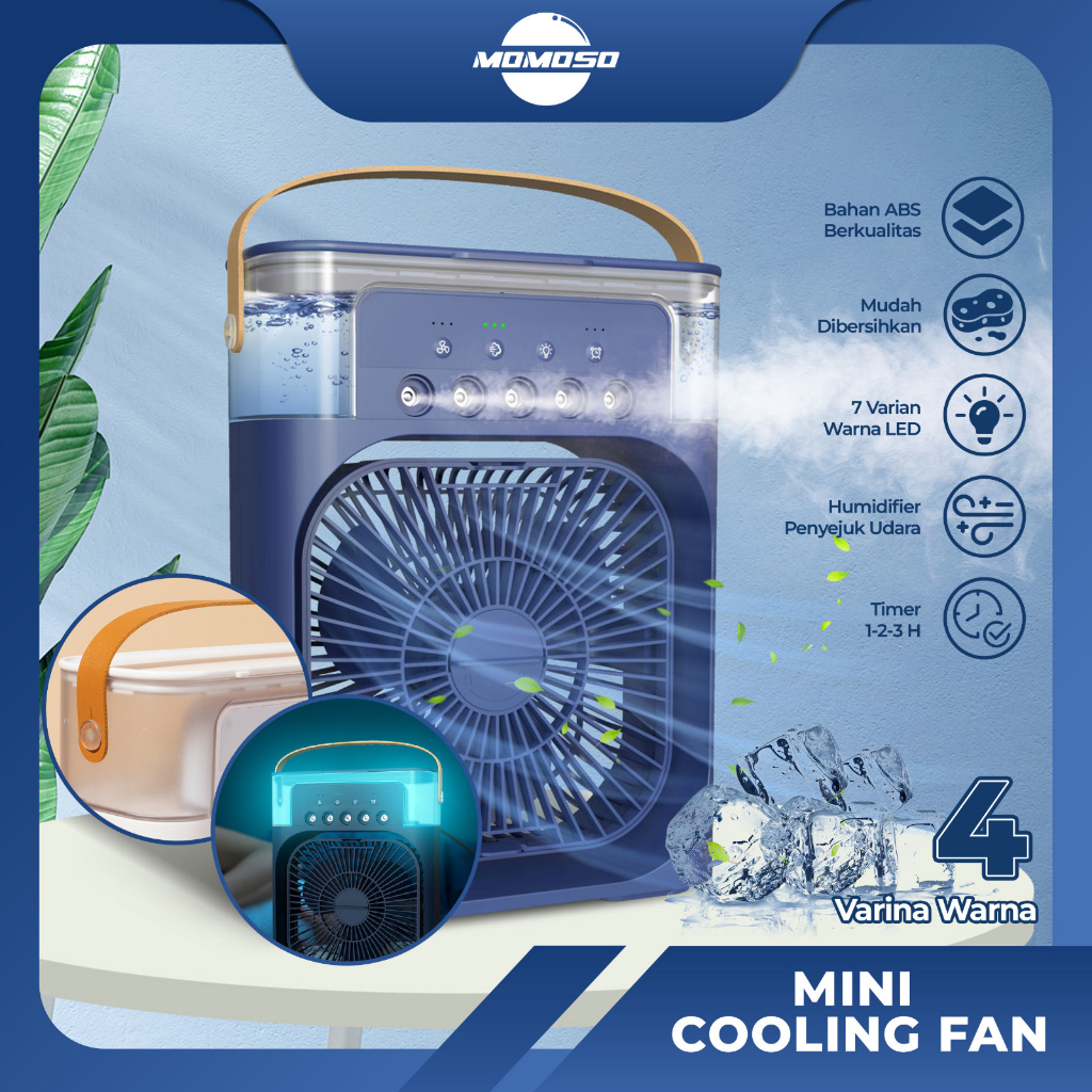 Jual MOMOSO Kipas Angin AC Mini/Kipas Angin Cooler Pendingin/Kipas AC ...