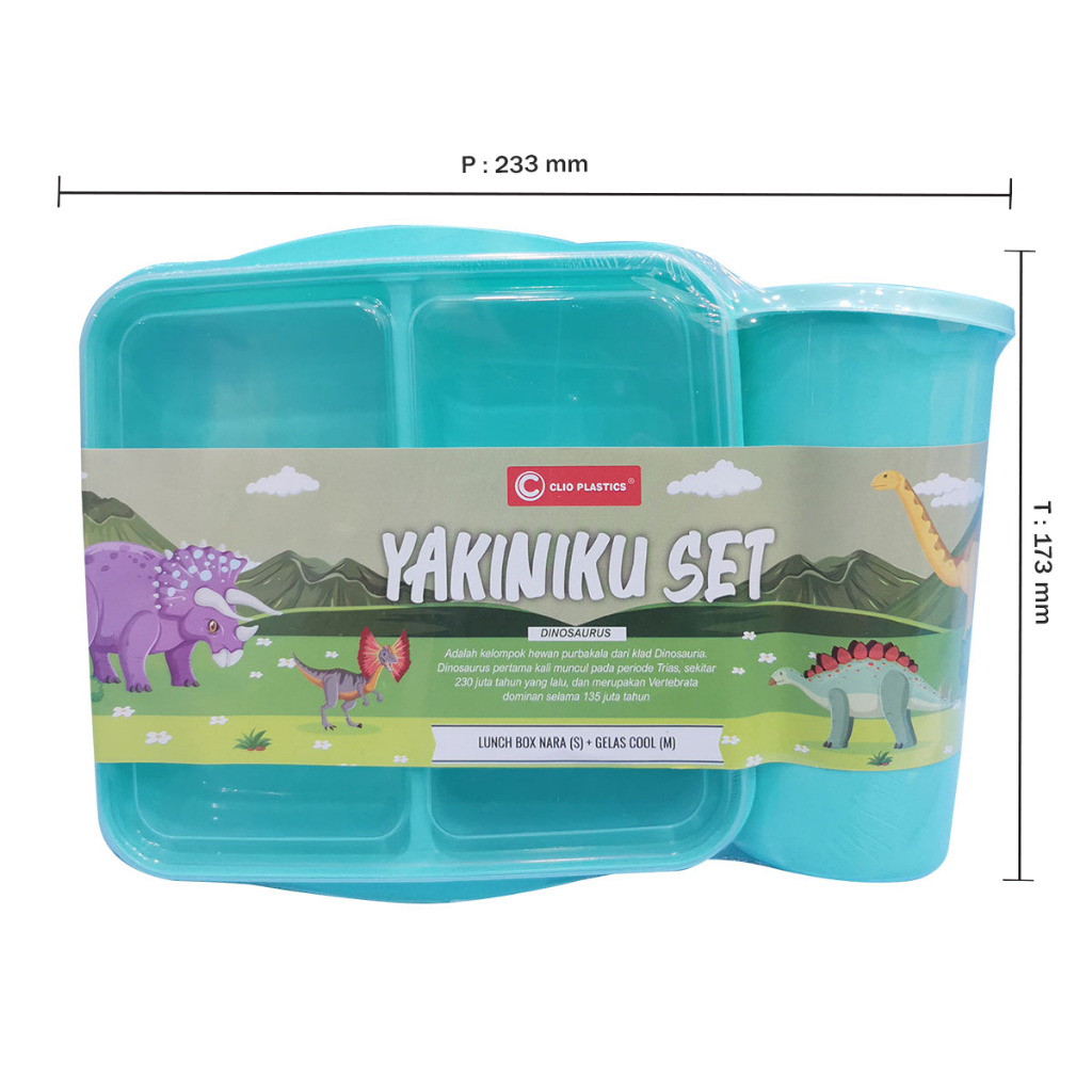 Jual Yakiniku Lunch Box Set dan Botol Minum Cool M Clio - Tempat Bekal ...