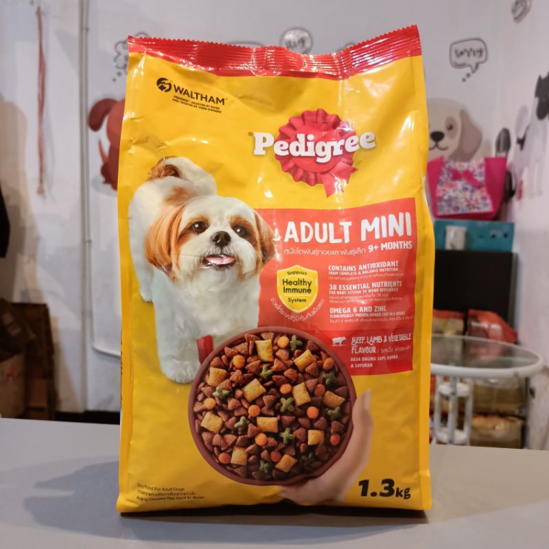 Jual Pedigree adult mini 1.3kg / small breed / makanan kering anjing ...