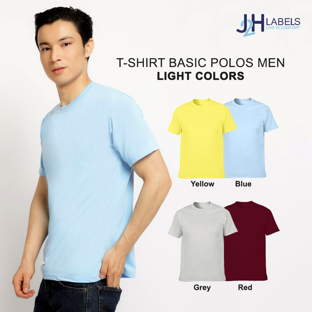 Jual JK LABELS - Tshirt Basic Polos - Men (Light Colors) | Shopee Indonesia