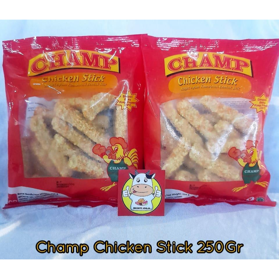 Jual CHAMP NUGGET AYAM STICK 250GR - FROZEN FOOD - BRONTZ JOGJA ...