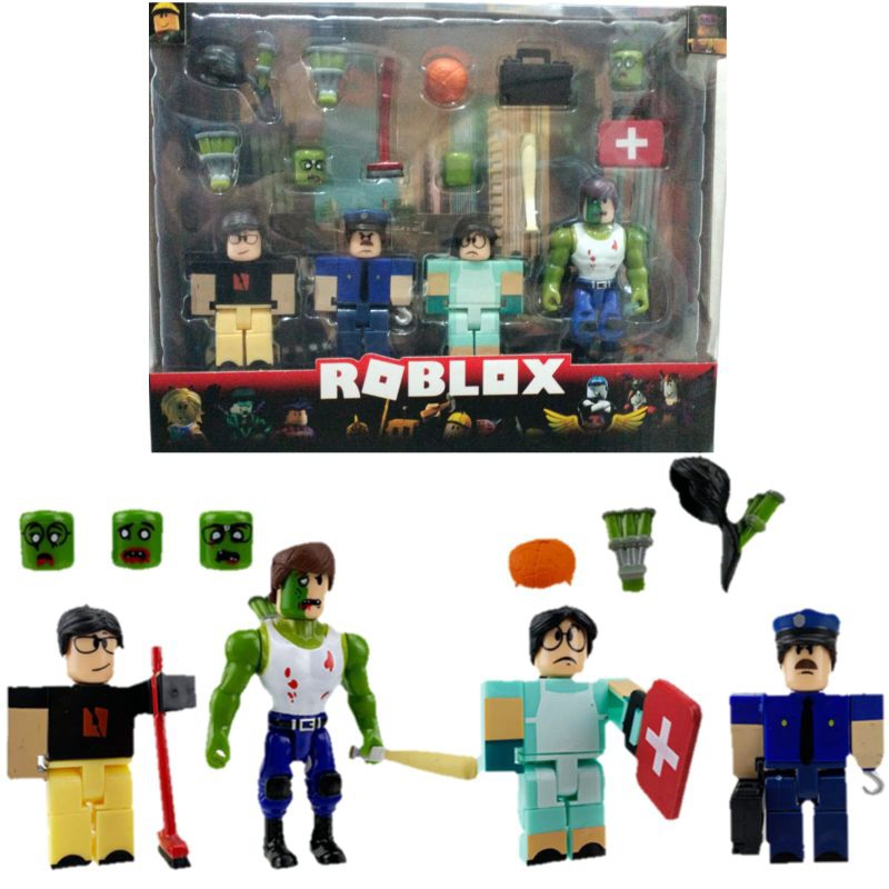 Jual Mainan Figure Roblox Set 6 Zombie Principal Boss Miniatur Topper ...