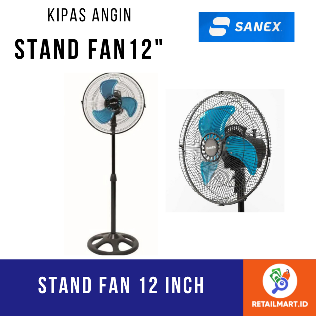 Jual SANEX : SF-1208B KIPAS ANGIN BERDIRI STAND FAN BESI 12" SF 1208 B | Shopee Indonesia