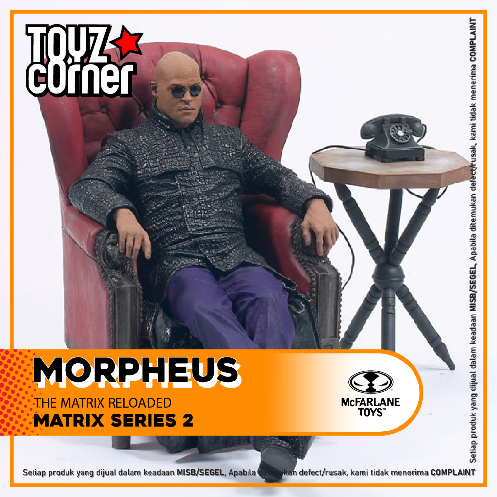 Jual Toyz Corner - Mcfarlane Toys 6 Inch Figure The Matrix Reloaded - Morpheus | Shopee Indonesia