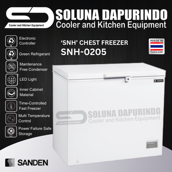 Jual SANDEN CHEST FREEZER/CHILLER SNH-0205 / SNH0205 / SNH 0205 ...