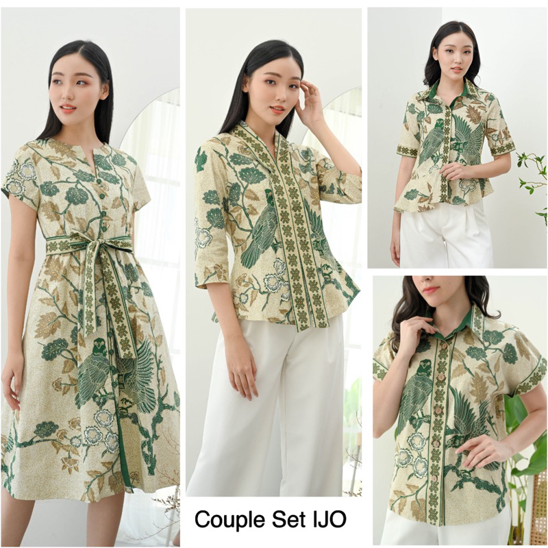 Jual Batik Couple Set IJO bahan Katun stretch, 303 IJO / 292 IJOP / 259 ...