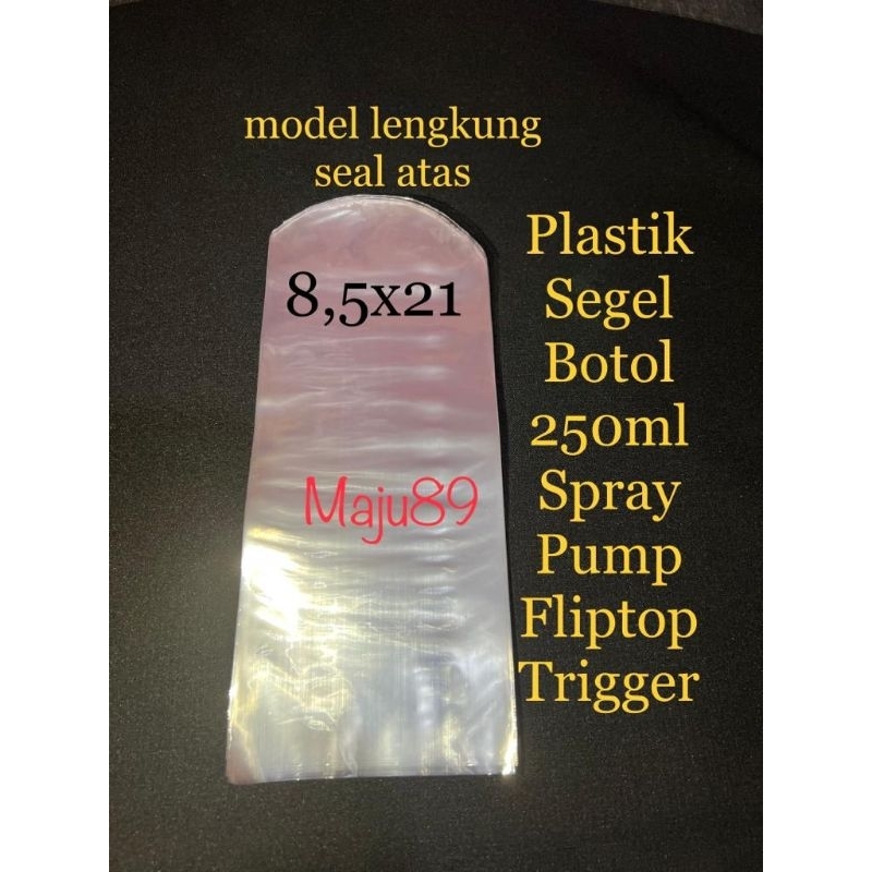 Jual PLASTIK SHRINK PLASTIK SEGEL BOTOL 250 ML (BOTOL SPREY/FLIPTOP ...