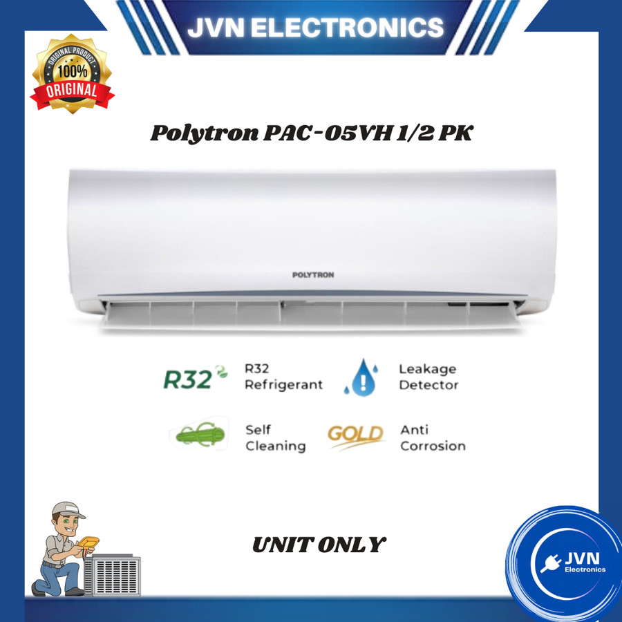 Jual AC Polytron PAC-05VH 1/2 PK - UNIT ONLY | Shopee Indonesia