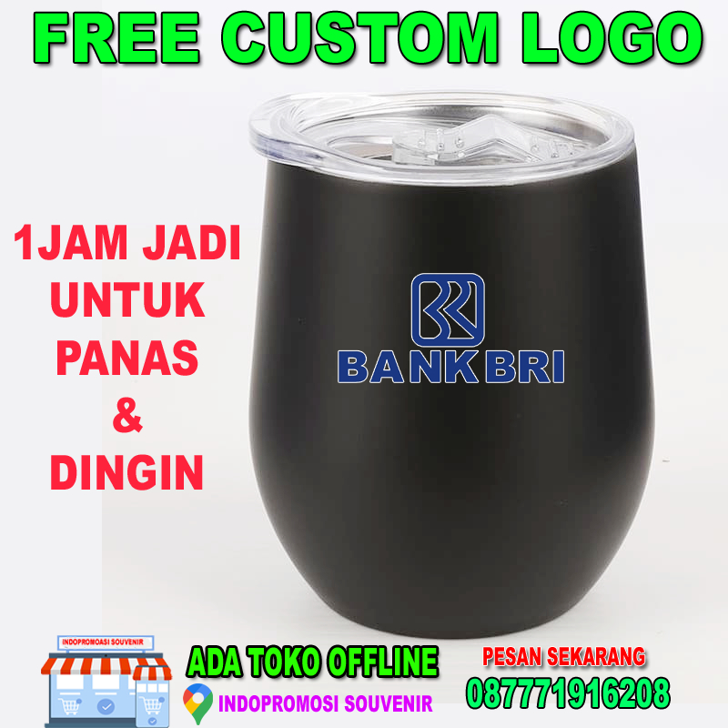 Jual TUMBLER CUSTOM LOGO LASER / MUG GELAS COFEE / Tumbler Chielo Olive ...