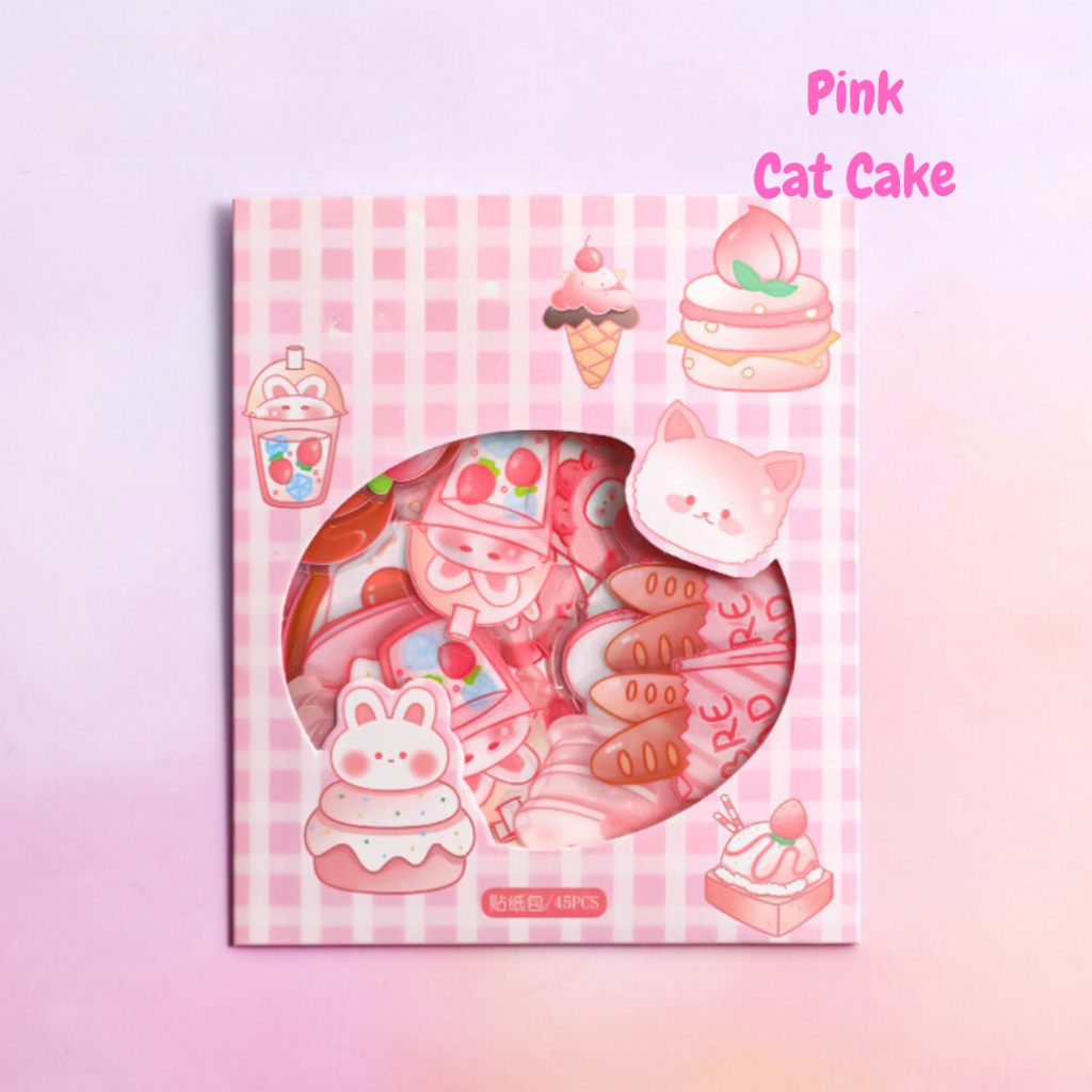 Jual TOPER Sticker Set Isi 45 Pcs Aesthetic Lucu Imut Estetik Berbagai ...