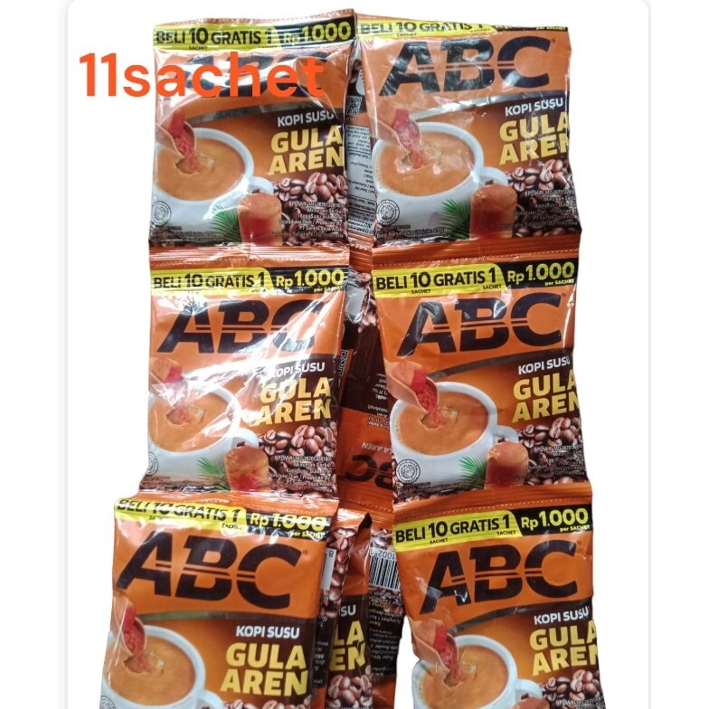 Jual [ 1 renceng isi 11 ] - ABC Kopi Susu Gula Aren Kopi Sachet ...