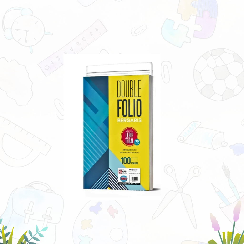 Jual DOUBLE FOLIO SIDU / KERTAS FOLIO BERGARIS / DOUBLE FOLIO 200S SIDU ...