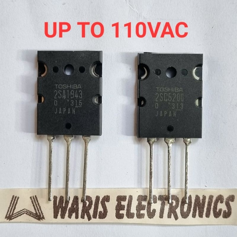 Jual Toshiba 5200 1943 Original Japan 110VAC Transistor Toshiba A1943 ...