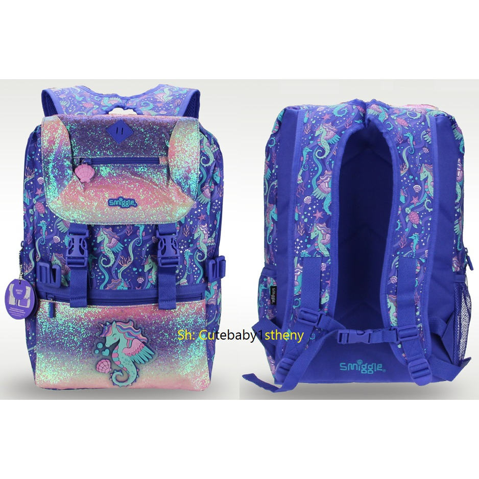 Jual Smiggle Seahorse backpack lunchbag hardtop bottle original ...