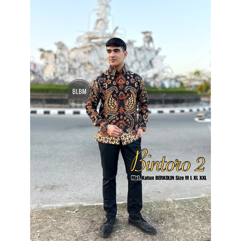 Jual Batik Lanang Batik Pria Kode BINTORO 1 BINTORO 2 by Batik Lanang Mamez | Shopee Indonesia