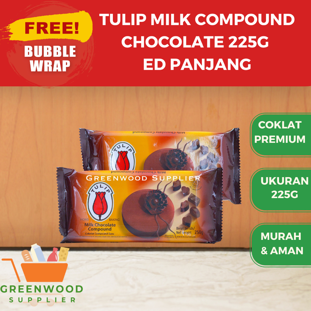 Jual Tulip Milk Chocolate Compound - 225 Gram | Shopee Indonesia