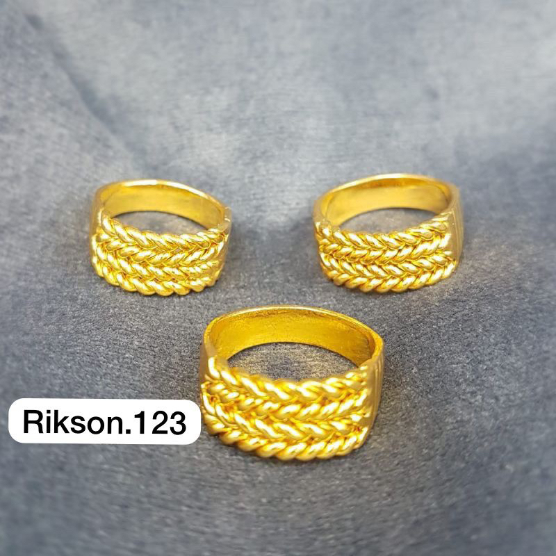 Jual cincin belah rotan replika emas London 24k kualitas golden persis ...