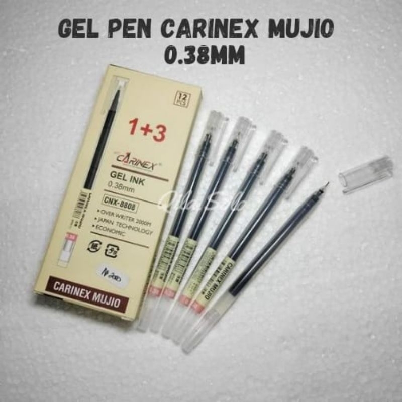 Jual Pulpen/Ballpoint/Bolpen Gel Carinex Mujio (1pcs) | Shopee Indonesia