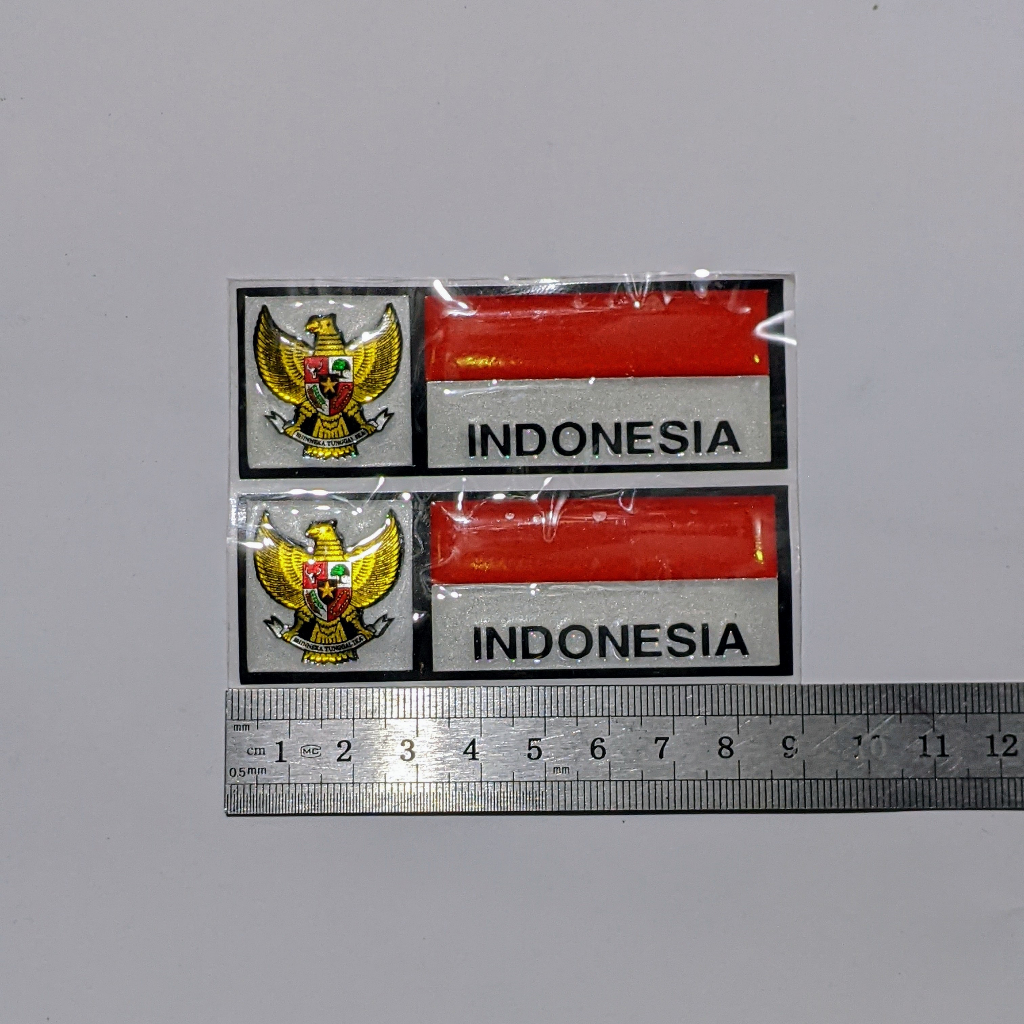 Jual emblem timbul garuda isi 2 - stiker RI merah putih plat nomor ...