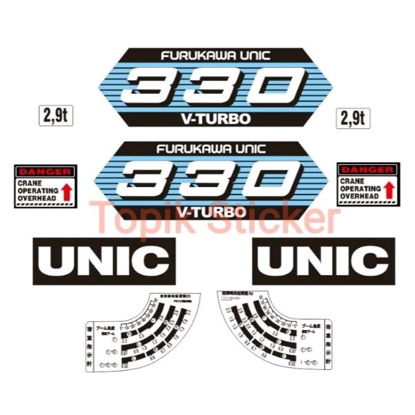 Jual Stiker Truck Mounted CRANE Unic 330, Stiker Alat Berat | Shopee ...