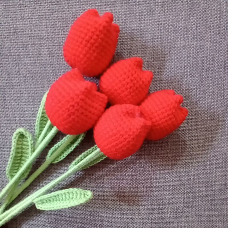 Jual READY STOCK!! bunga tulip rajut/ buket bunga/crochet/amigurumi ...