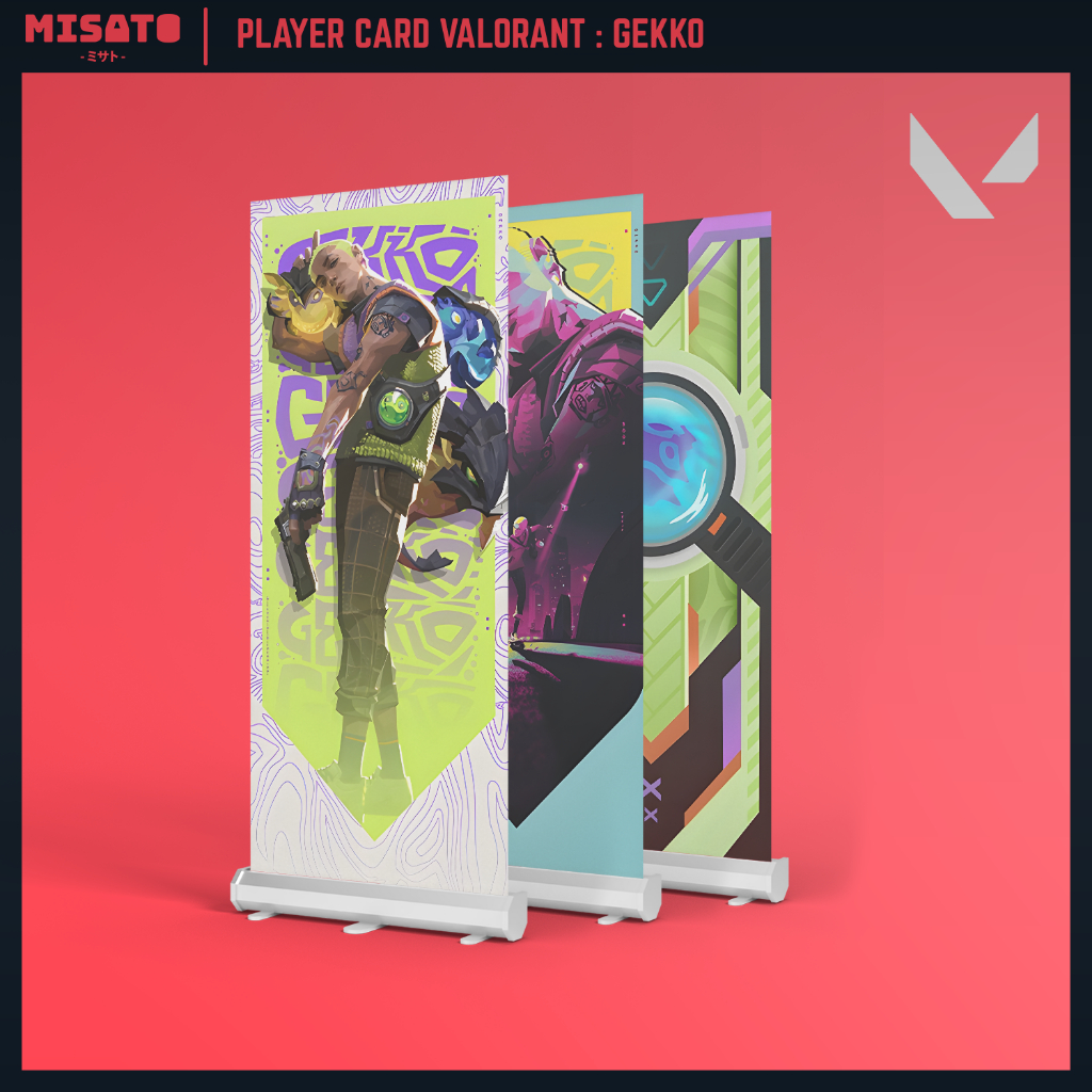 Jual Poster Player Card Valorant : Gekko | Shopee Indonesia
