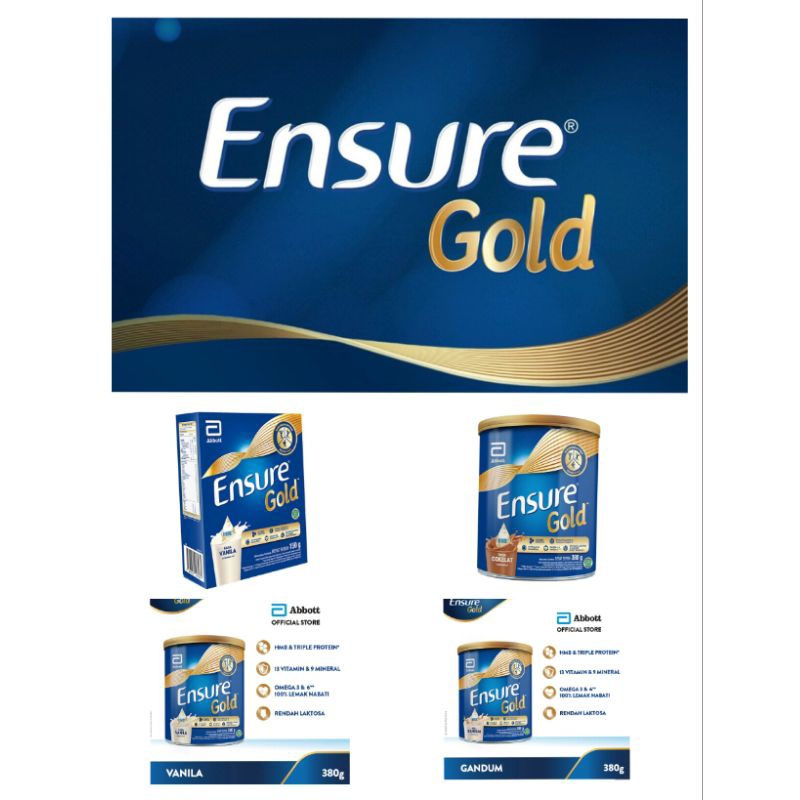 Jual Ensure / Ensure Gold / Ensur vanila Coklat Gandum 150/380/400g ...