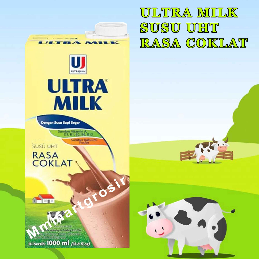 Jual Ultra Milk / Minuman Susu UHT / Susu Rasa Cokelat / 1000ml ...