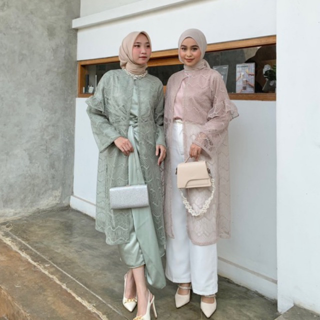 Jual Napusha - Mahara Outer | Outer Brukat | Tunic Brukat | Outer ...