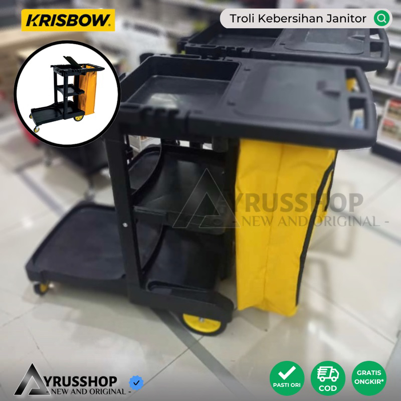 Jual Troli/Trolley Cleaning Service/Janitor/Alat Kebersihan/Krisbow ...