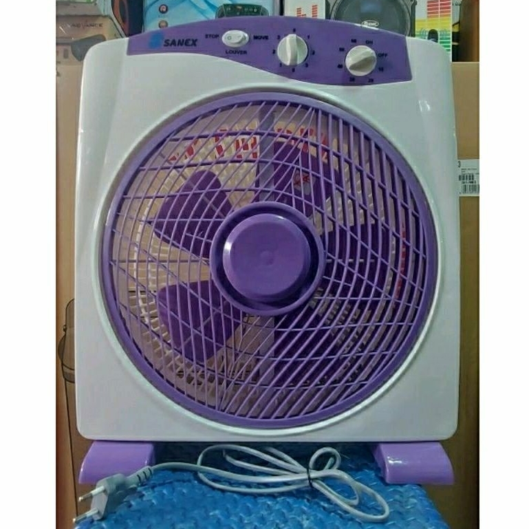 Jual kipas angin kotak ukuran 12 inchi/ box fan sanex | Shopee Indonesia