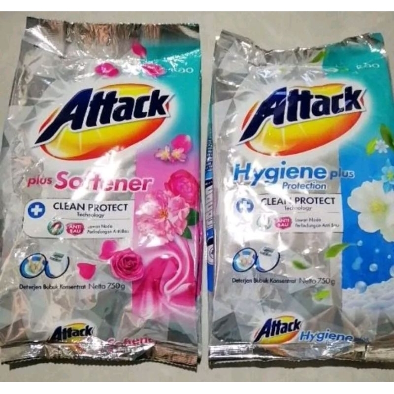 Jual 750 gram Attack Softener Hygiene Plus Protection + Clean Protect Kao | Shopee Indonesia