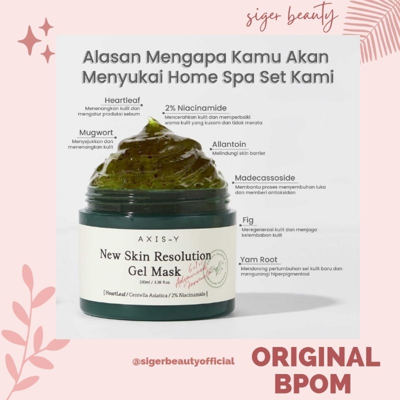 Jual AXISY Axis-y New Skin Resolution Gel Mask 100ml | Shopee Indonesia