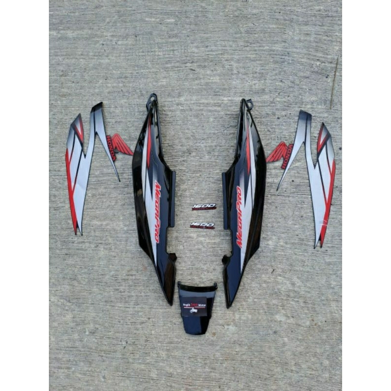 Jual Cover body Megapro new primus bodi Mega pro set striping | Shopee ...
