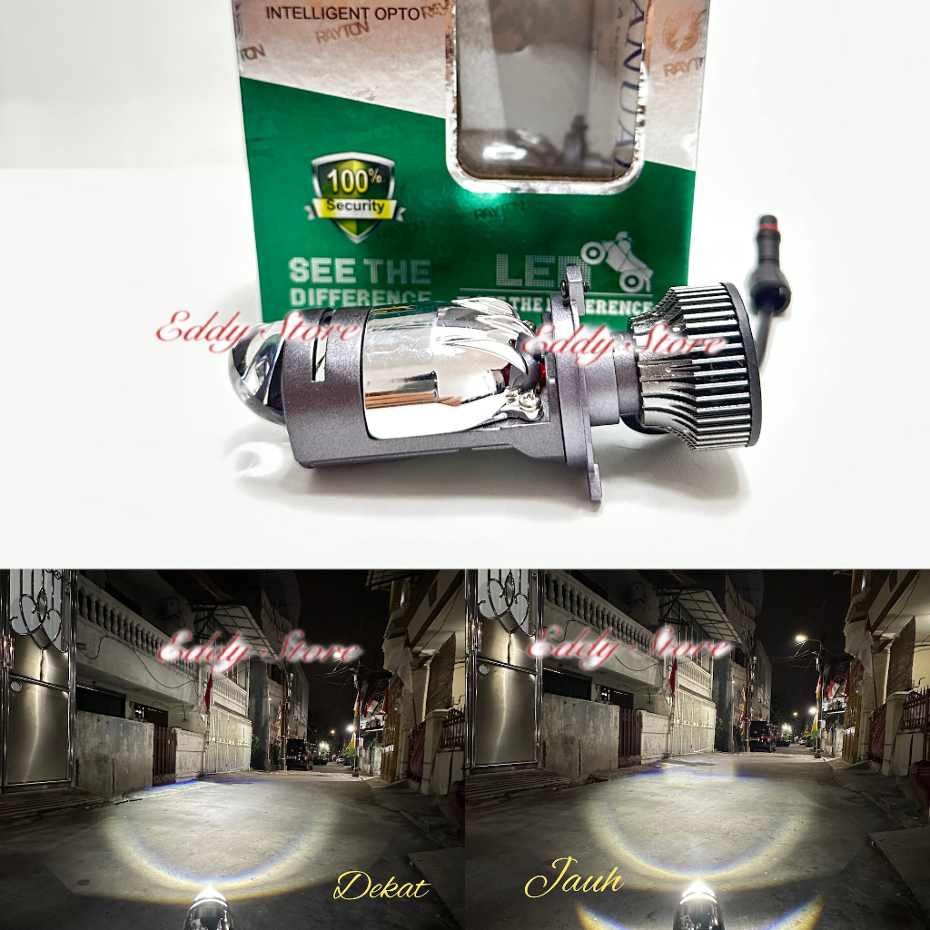 Jual Lampu utama LED RTD M01K mini projector H4 cut off motor Mobil | Shopee Indonesia