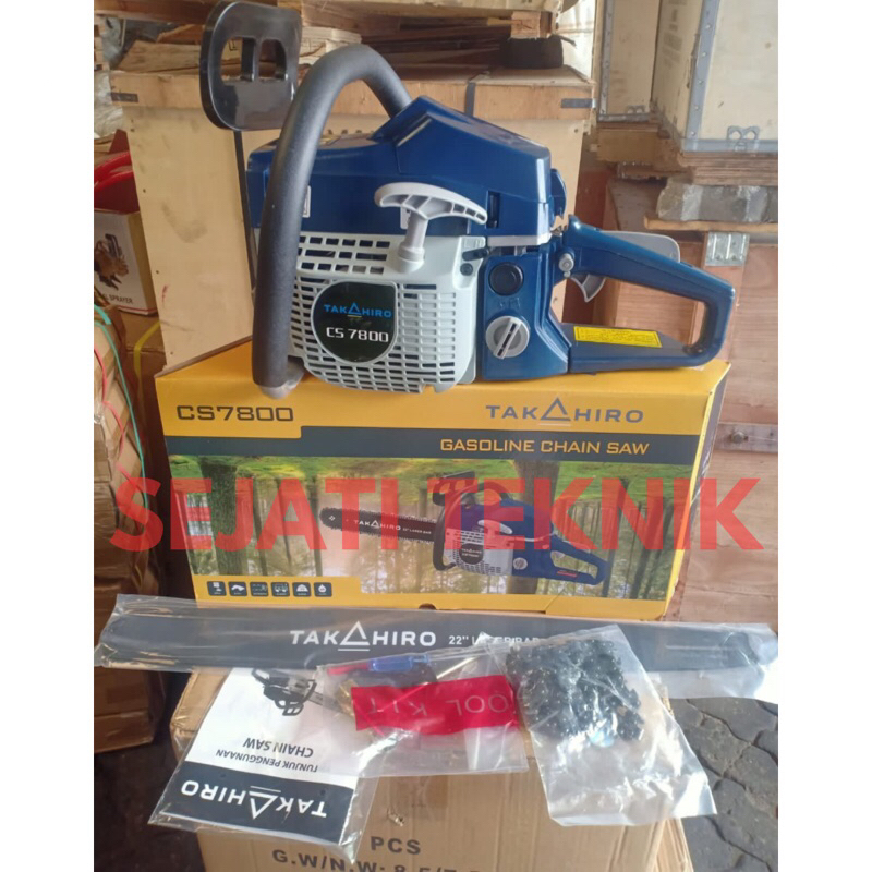 Jual mesin gergaji kayu senso kecil chainsaw mini bar 22 inchi mesin ...