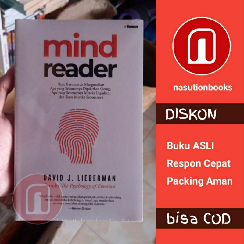 Jual Buku Mind Reader David Lieberman | Penerbit Baca | Shopee Indonesia