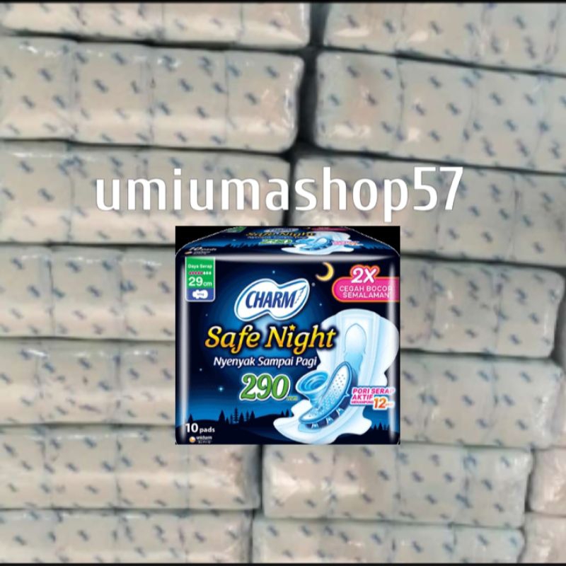 Jual PROMO Pembalut murah CHARM SOFTEX NIGHT 29CM 35CM 42CM (SAYAP) isi ...