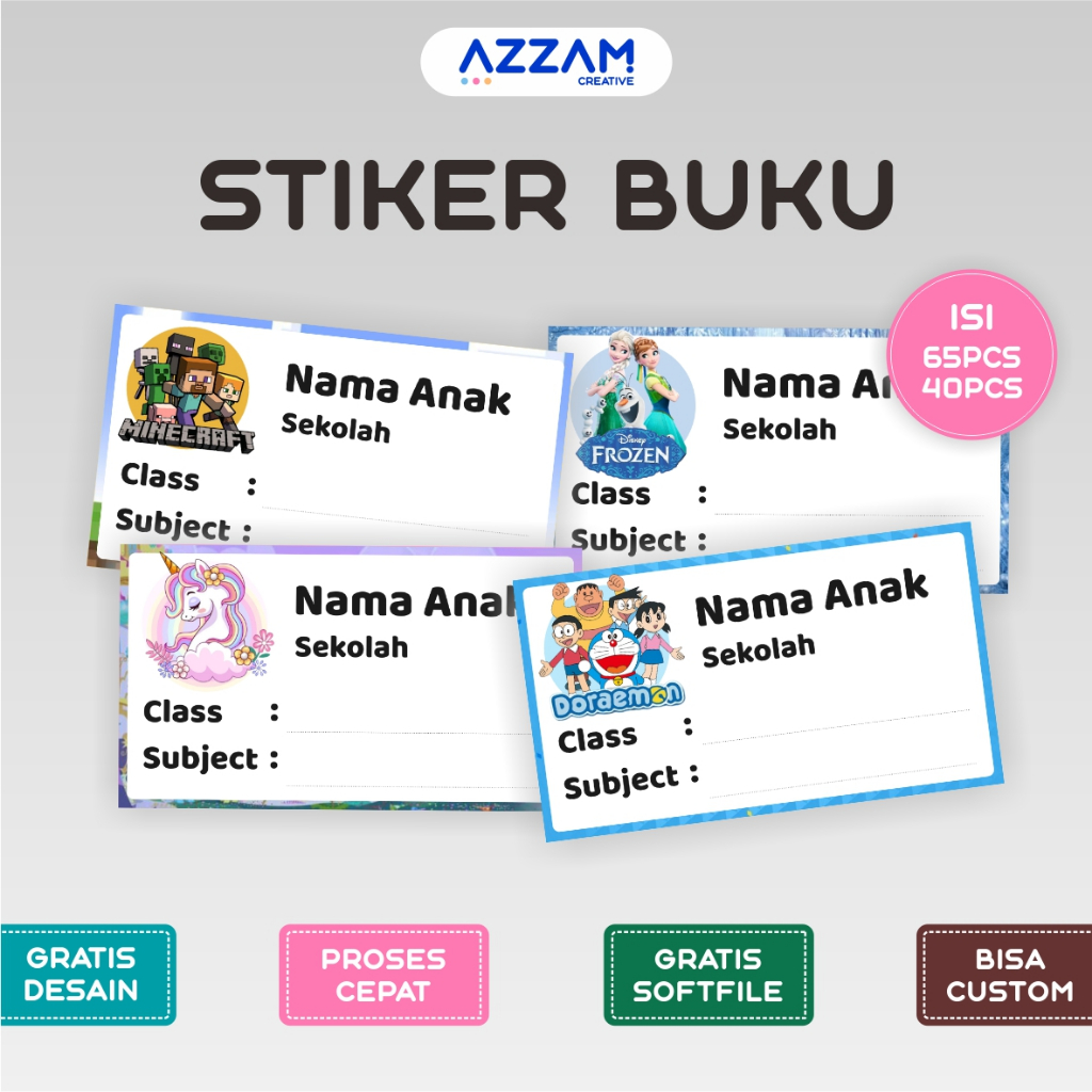 Jual STIKER LABEL BUKU / STIKER BUKU / STIKER / STICKER / STIKER NAMA ... Jual STIKER LABEL BUKU / STIKER BUKU / STIKER / STICKER / STIKER NAMA ...