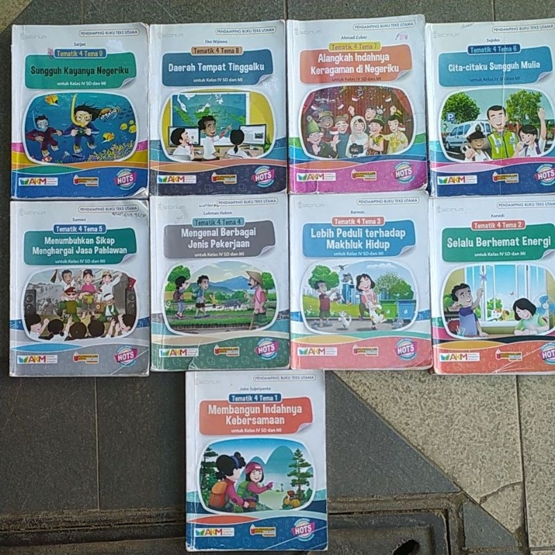 Jual Buku Tematik untuk kelas 4 tema 1 2 3 4 5 6 7 8 9 (original) | Shopee Indonesia